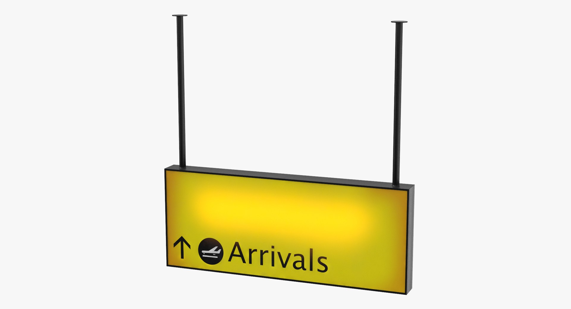 Airport arrivals sign 3D | 1145630 | TurboSquid