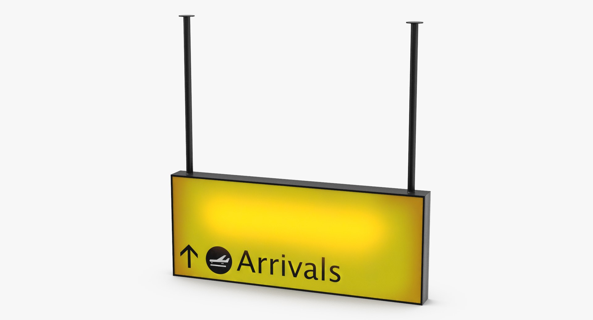 Airport arrivals sign 3D | 1145630 | TurboSquid
