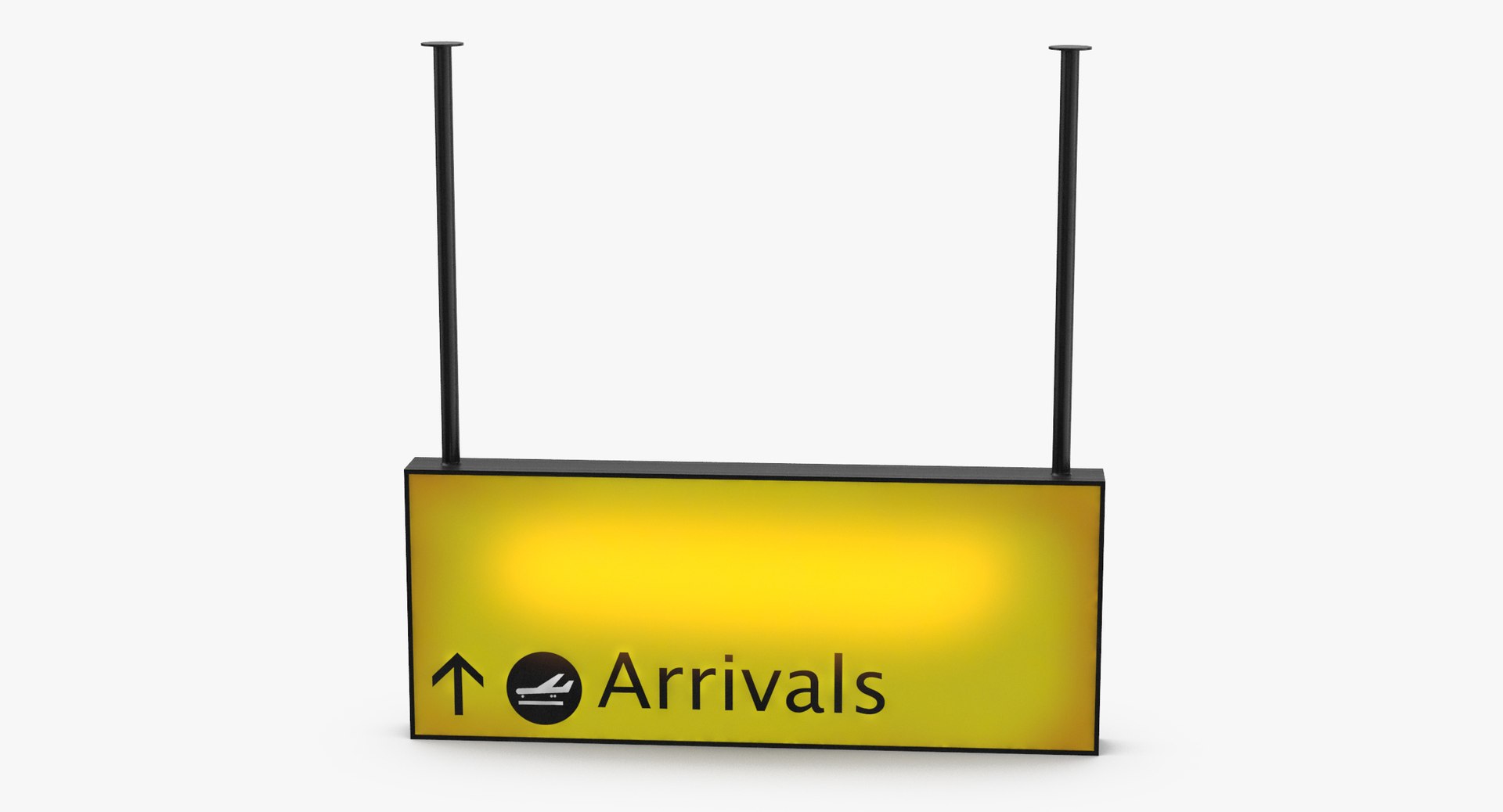 Airport arrivals sign 3D | 1145630 | TurboSquid