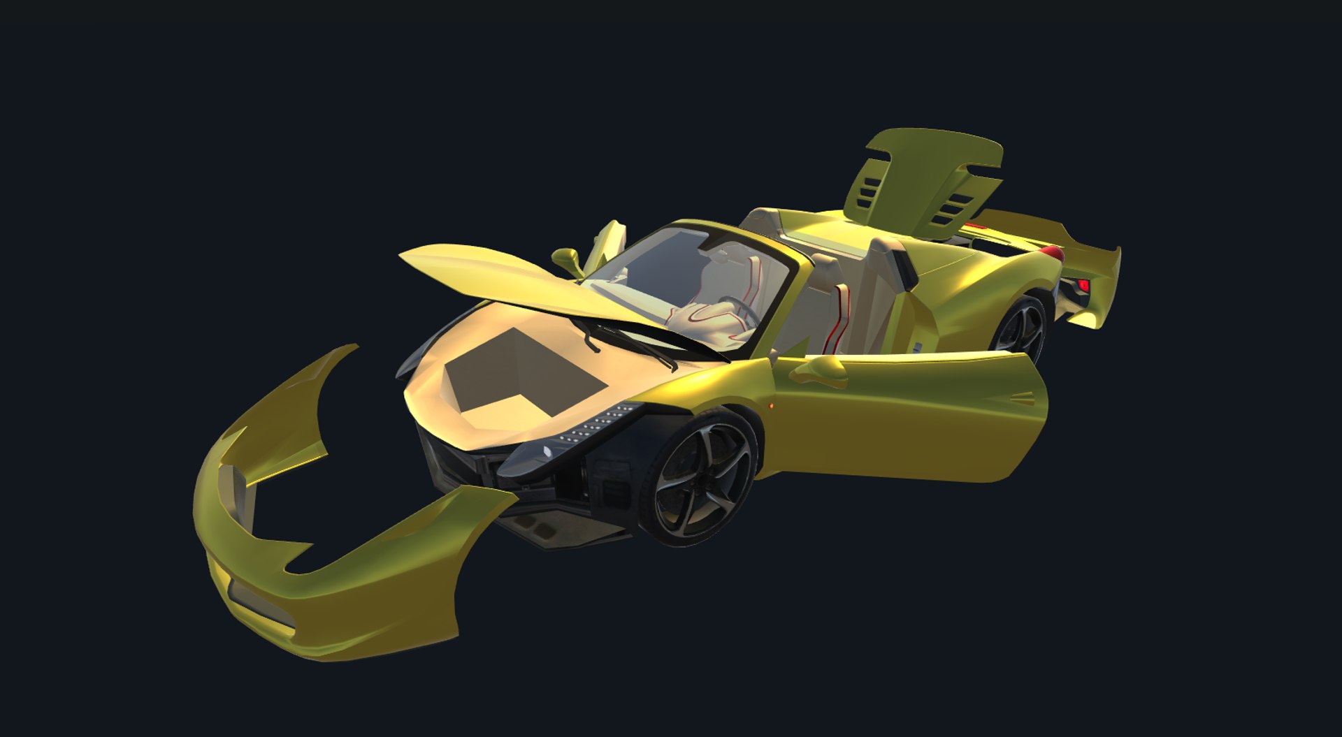 Realistic Car Interior Ready 3D Model - TurboSquid 1362068