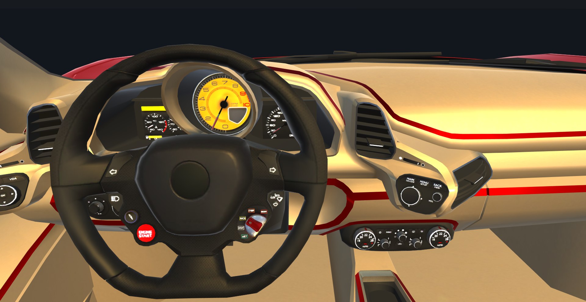 Realistic Car Interior Ready 3D Model - TurboSquid 1362068