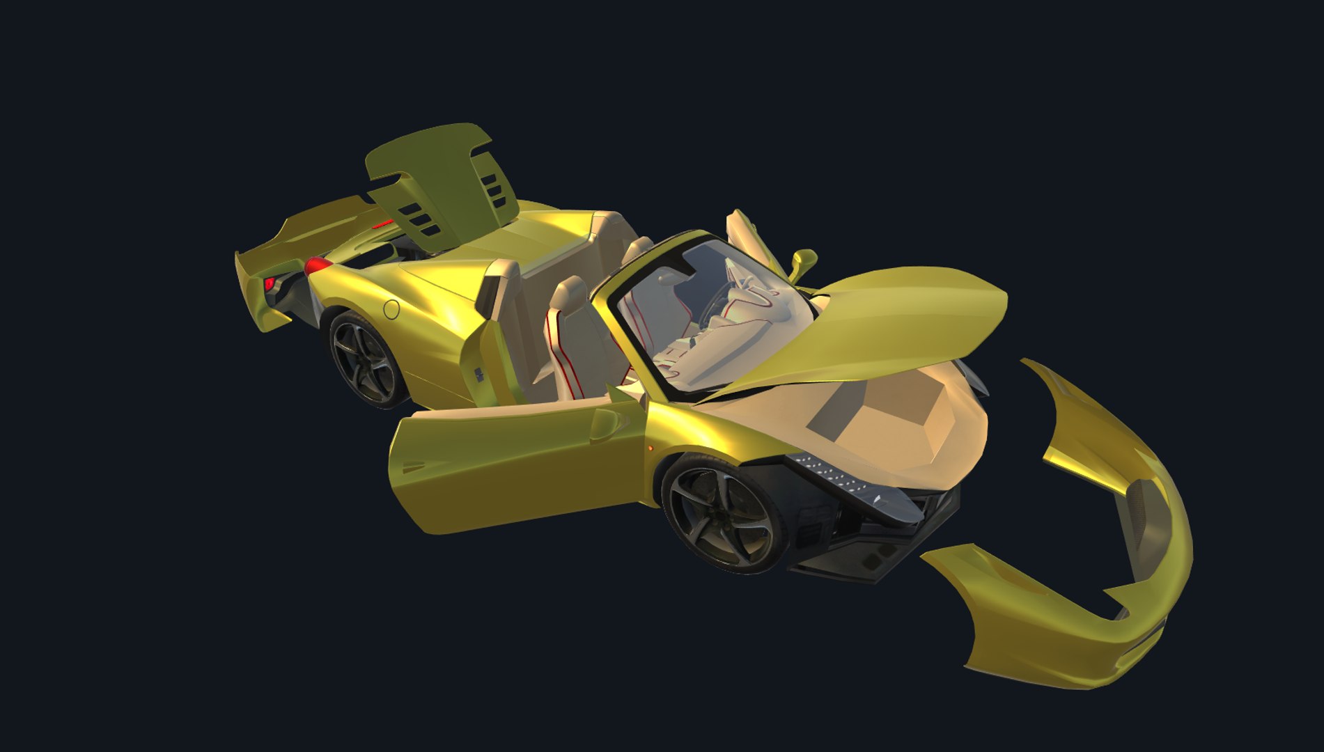 Realistic Car Interior Ready 3D Model - TurboSquid 1362068