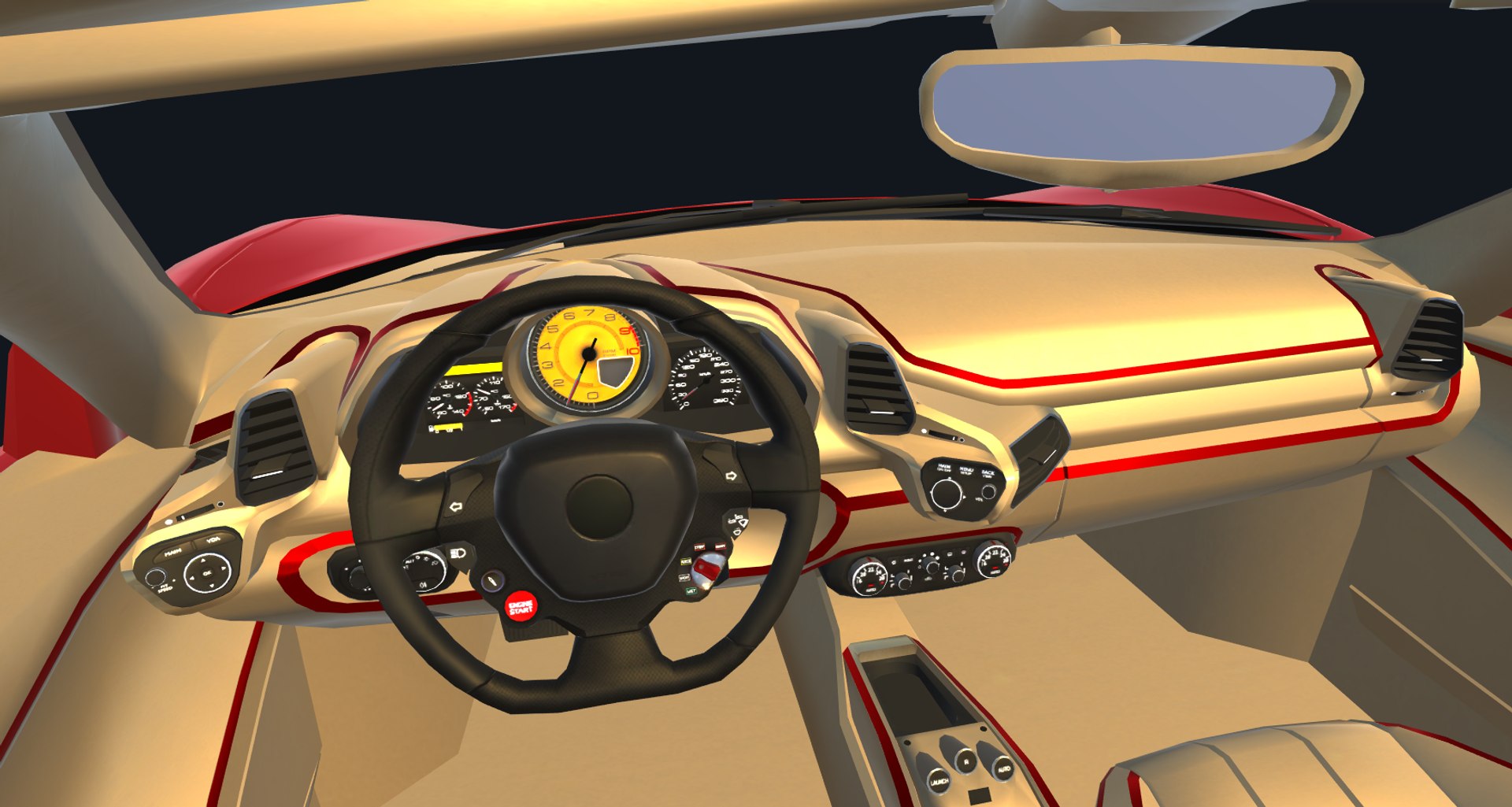 Realistic Car Interior Ready 3D Model - TurboSquid 1362068