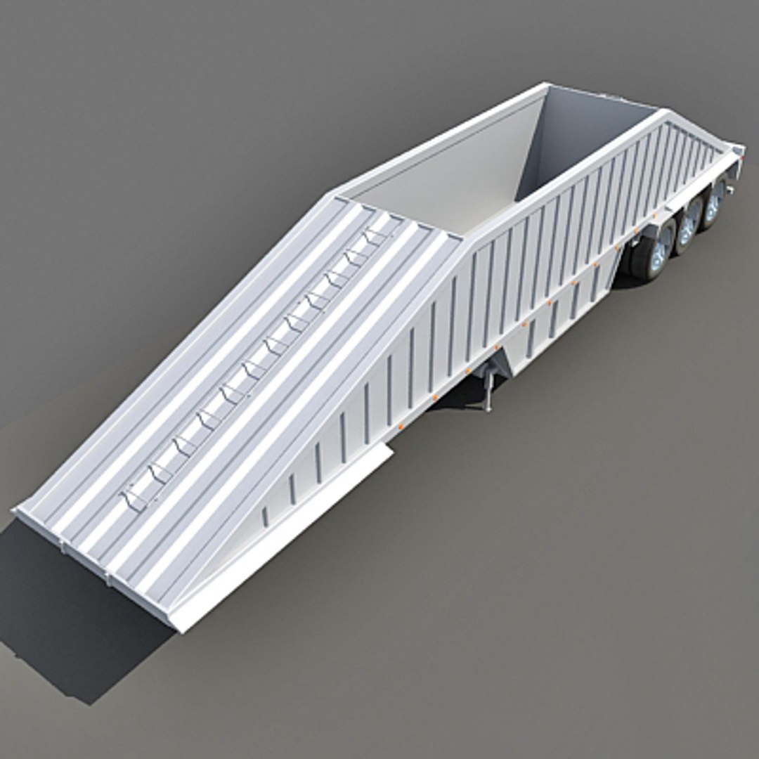 3d Dump Trailer 2 Model
