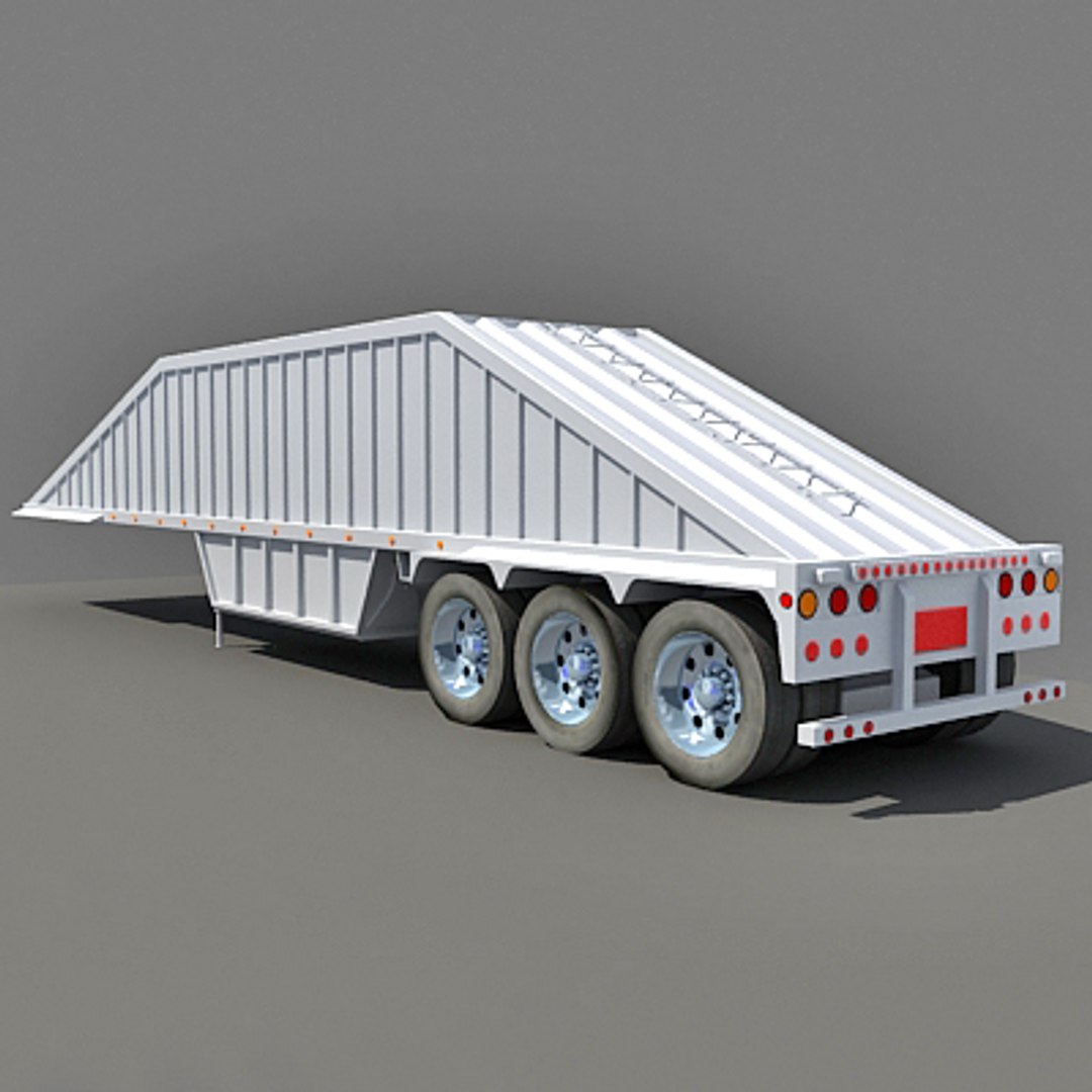 3d Dump Trailer 2 Model