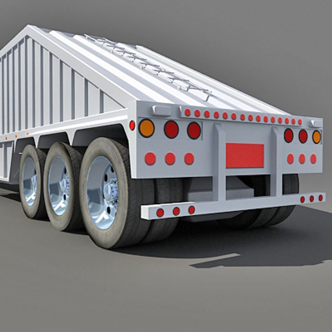 3d Dump Trailer 2 Model