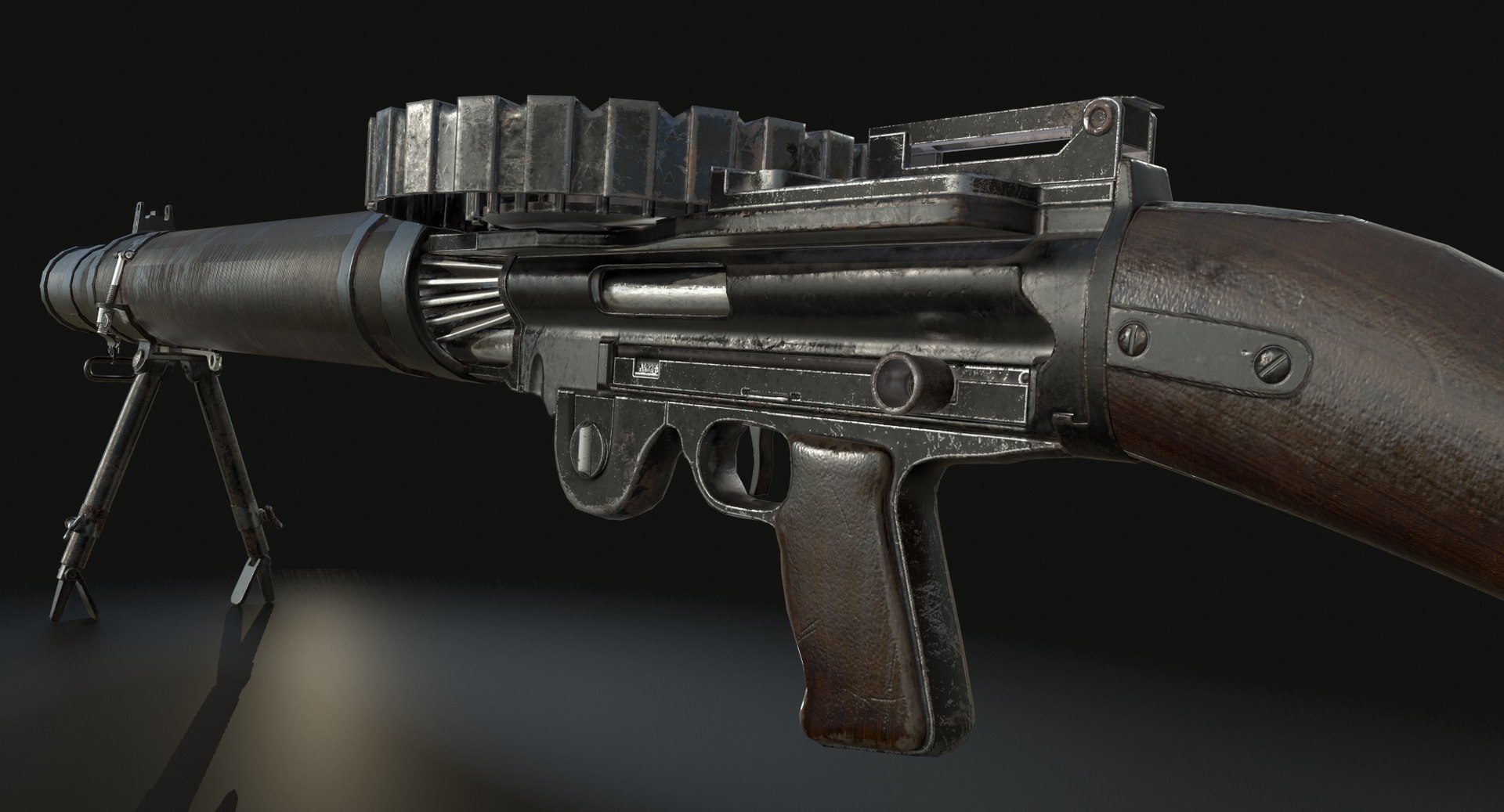 Lewis Gun 3D Model - TurboSquid 1382720