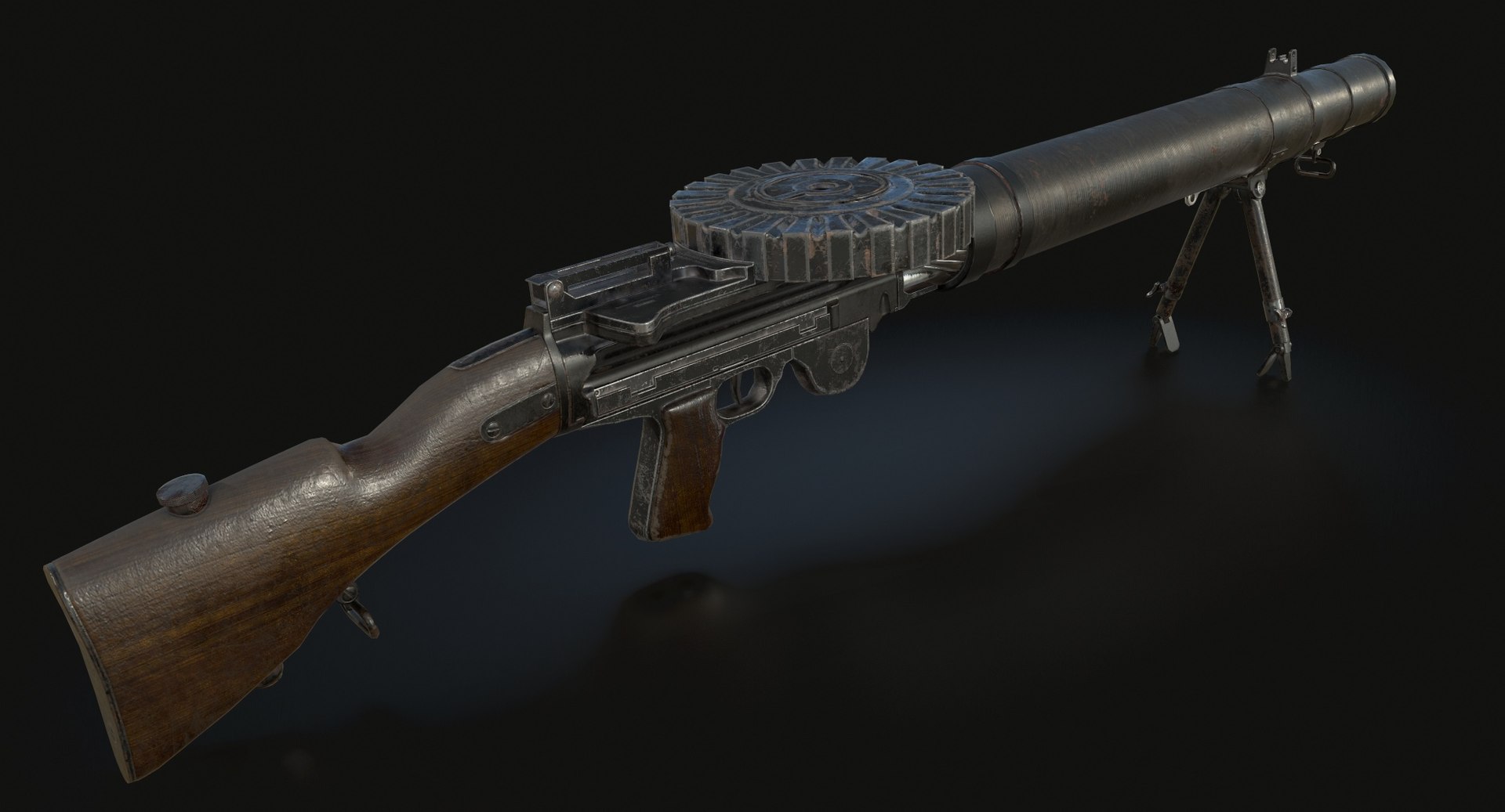 Lewis Gun 3D Model - TurboSquid 1382720