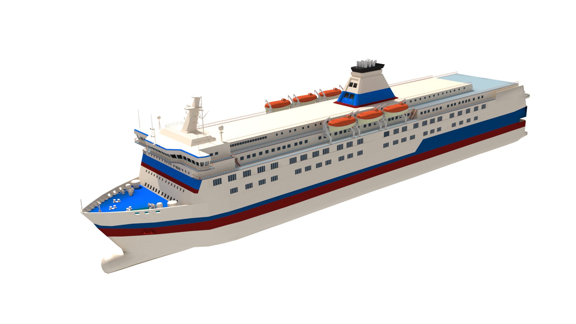 Roro Passenger Ferry 3D Model - TurboSquid 1254212