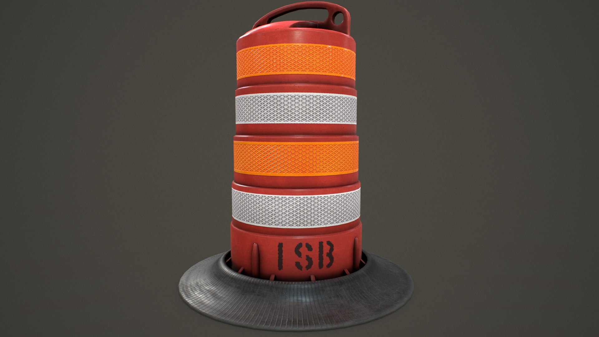 3D Traffic Road Barrel - TurboSquid 1649212