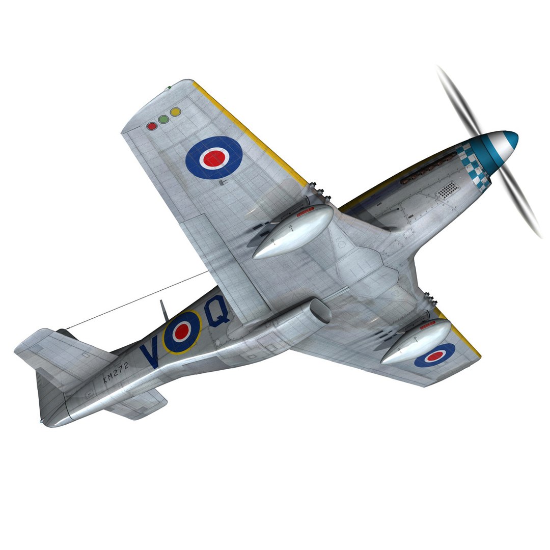 North American Mustang Mk Iv 3d Obj