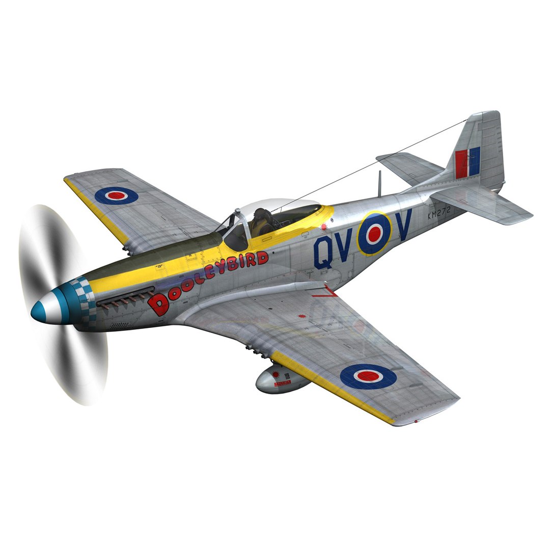 North American Mustang Mk Iv 3d Obj