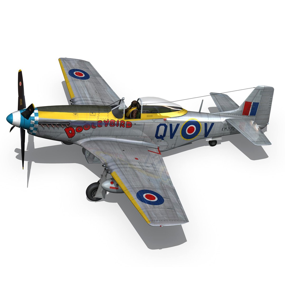 North American Mustang Mk Iv 3d Obj