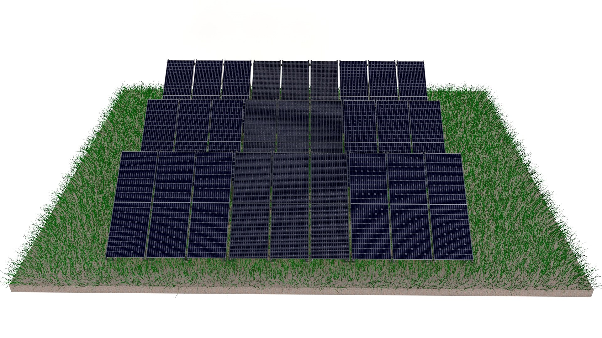 Solar Farm 3D - TurboSquid 1793697