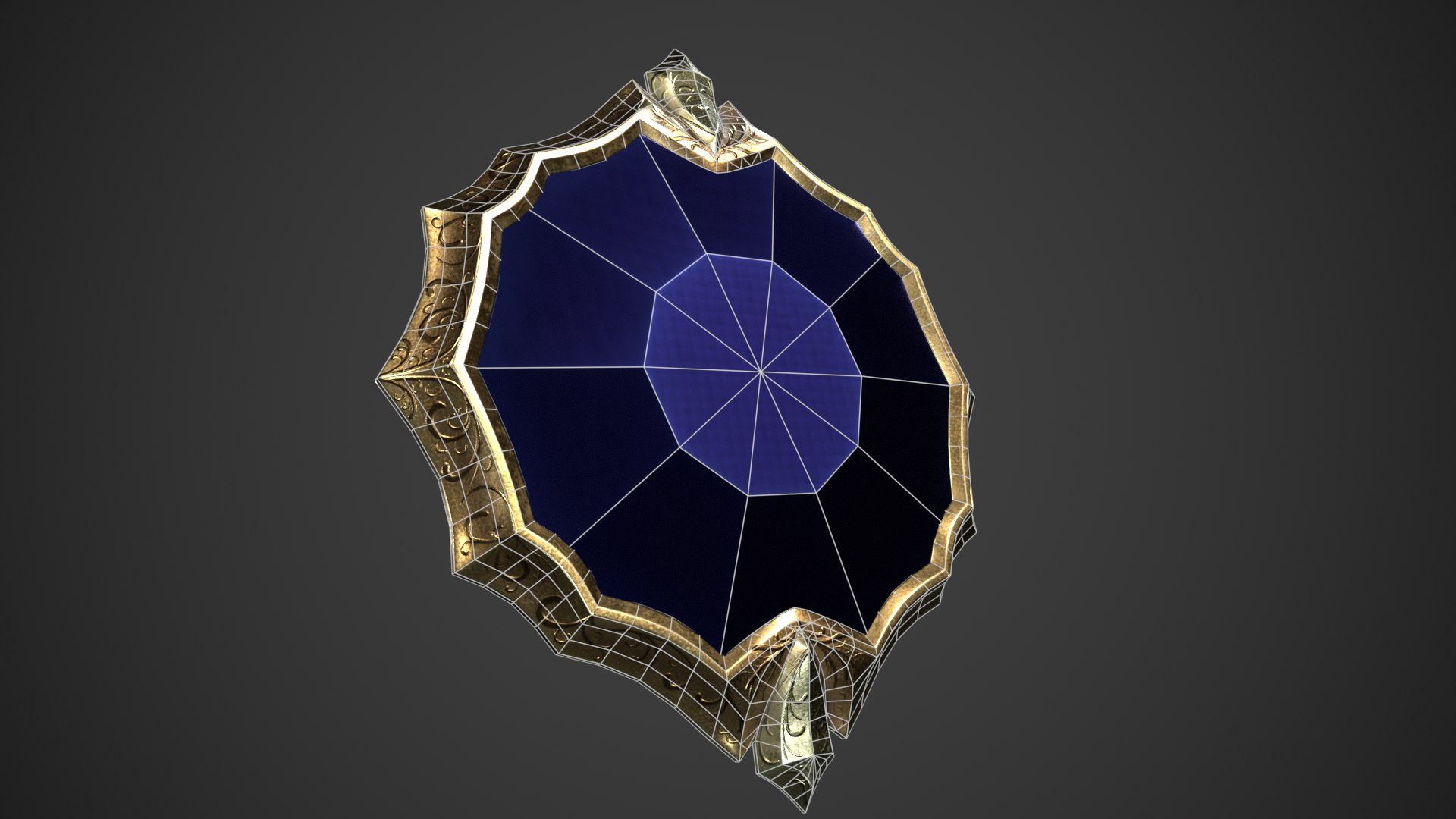 3D Fantasy Crystal Shield - TurboSquid 2133371