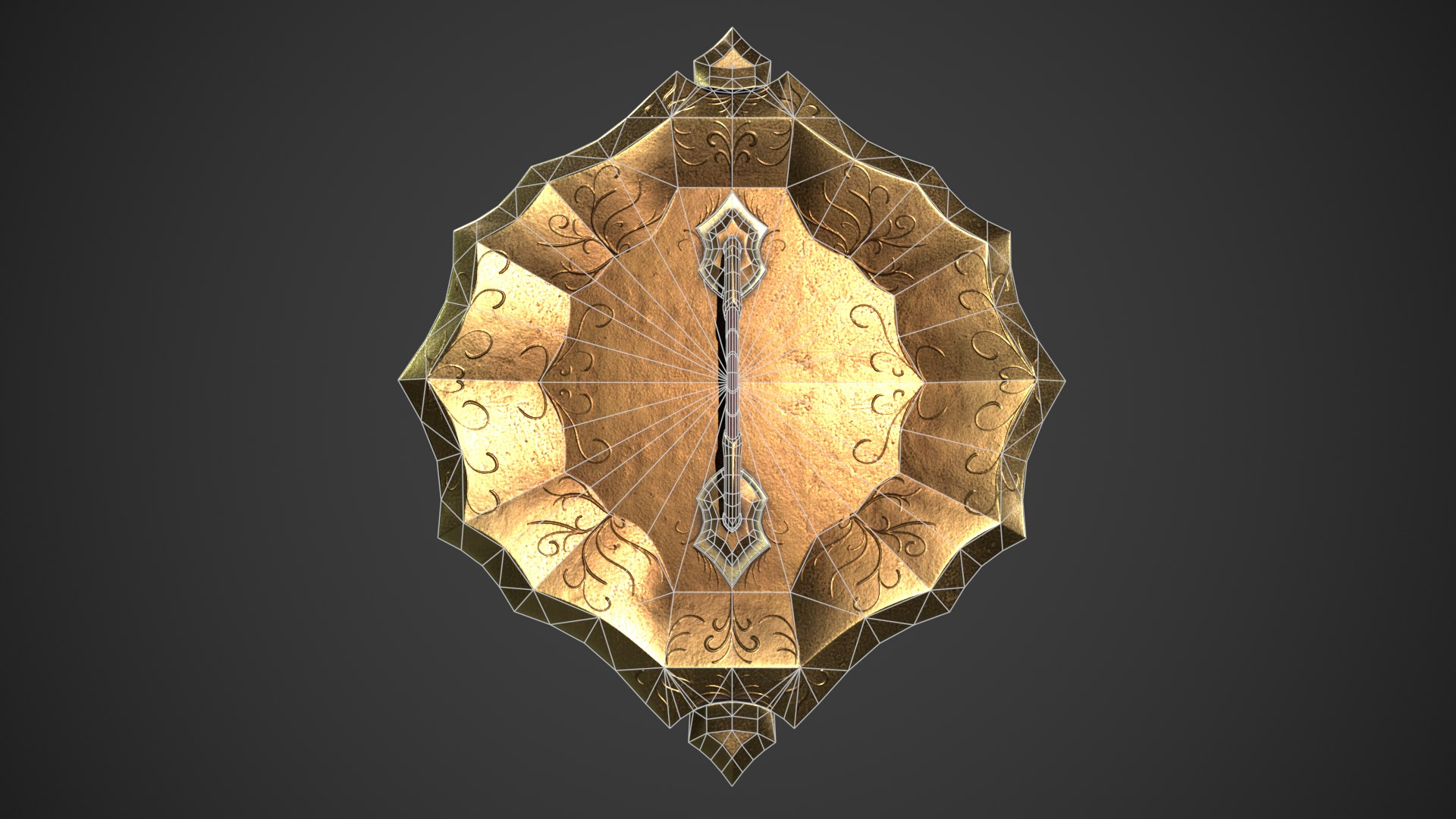 3D Fantasy Crystal Shield - TurboSquid 2133371