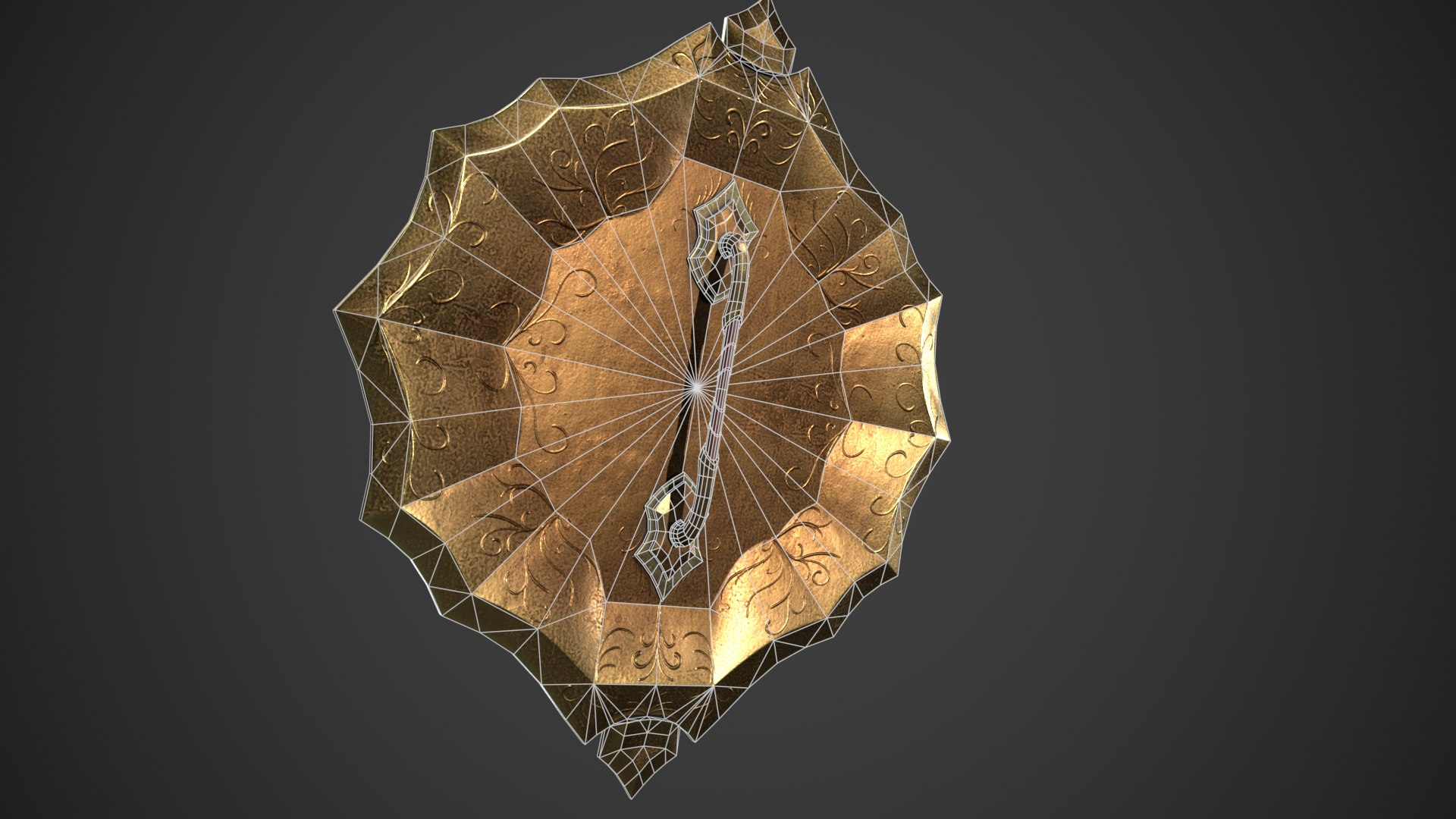 3D Fantasy Crystal Shield - TurboSquid 2133371