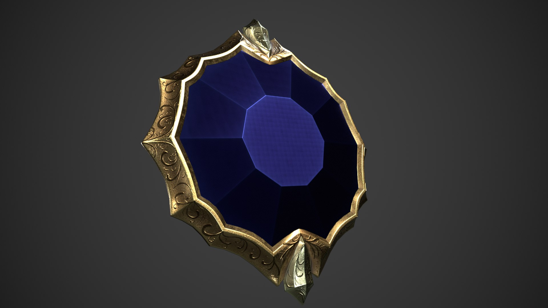 3D Fantasy Crystal Shield - TurboSquid 2133371