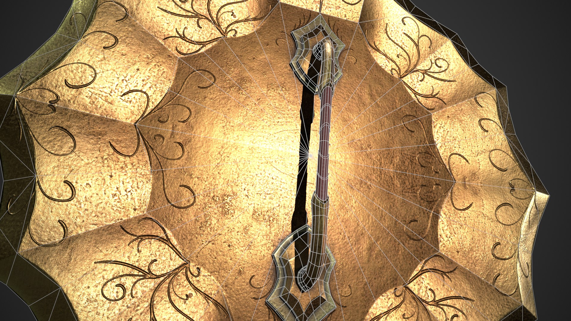 3D Fantasy Crystal Shield - TurboSquid 2133371