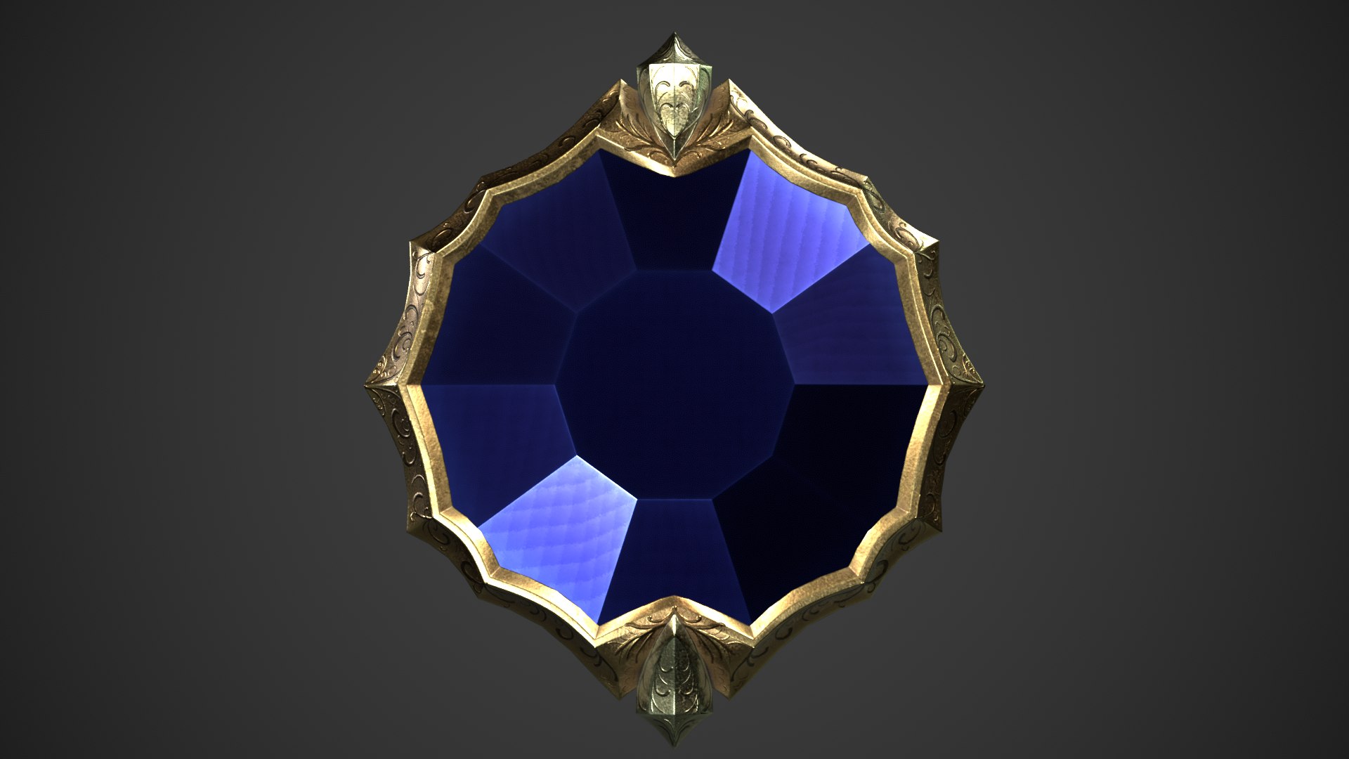 3D Fantasy Crystal Shield - TurboSquid 2133371