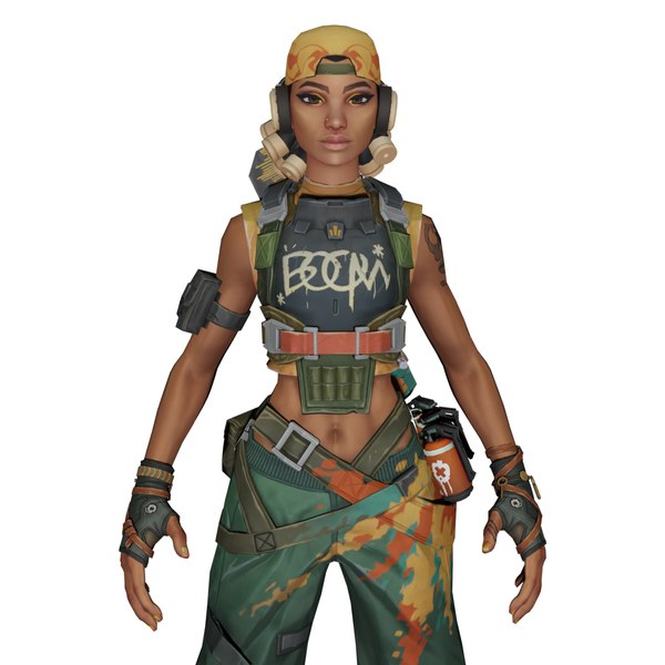 Raze - Manipuliert - Valorant 3D-Modell - TurboSquid 1971302