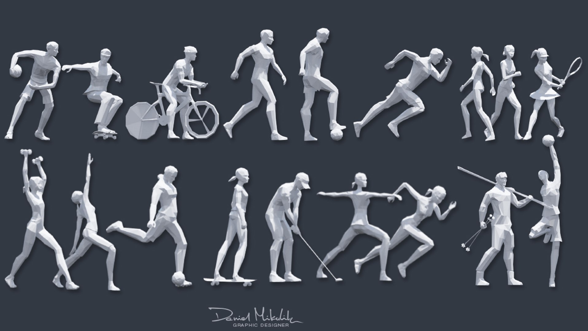 Pack Sport Poses Model - TurboSquid 1291844