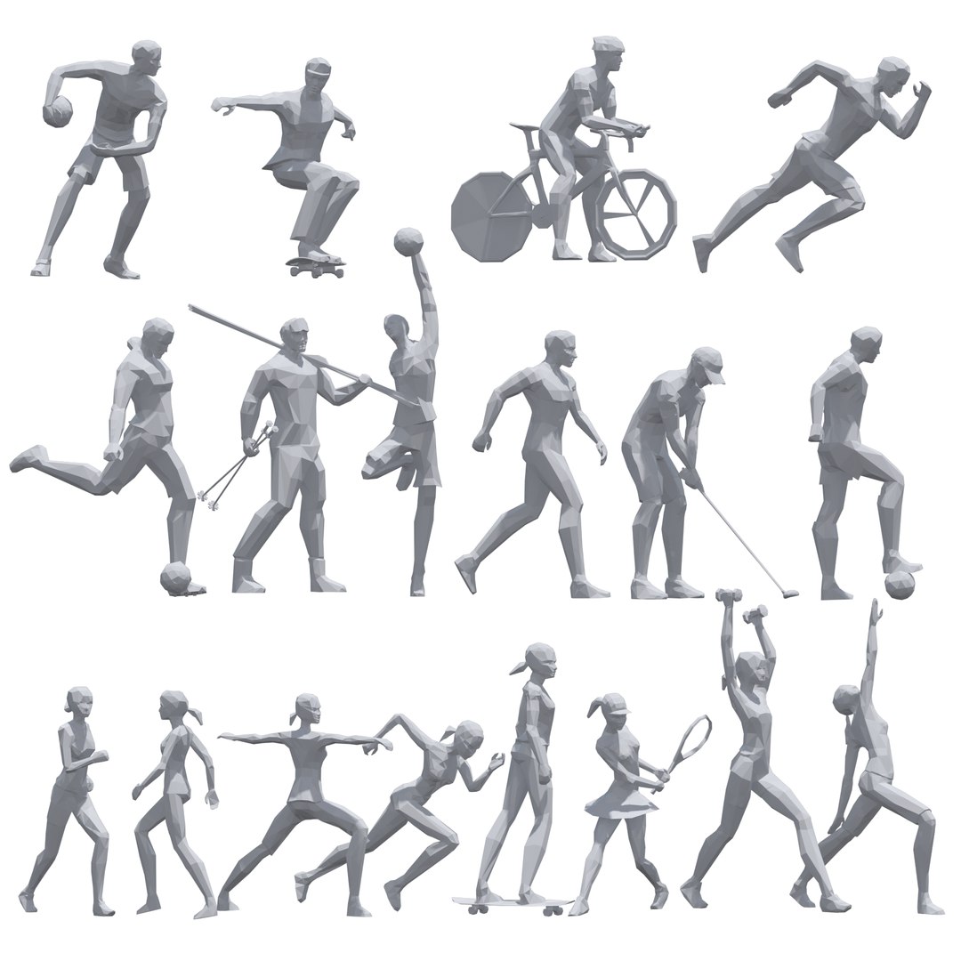 Pack Sport Poses Model - TurboSquid 1291844