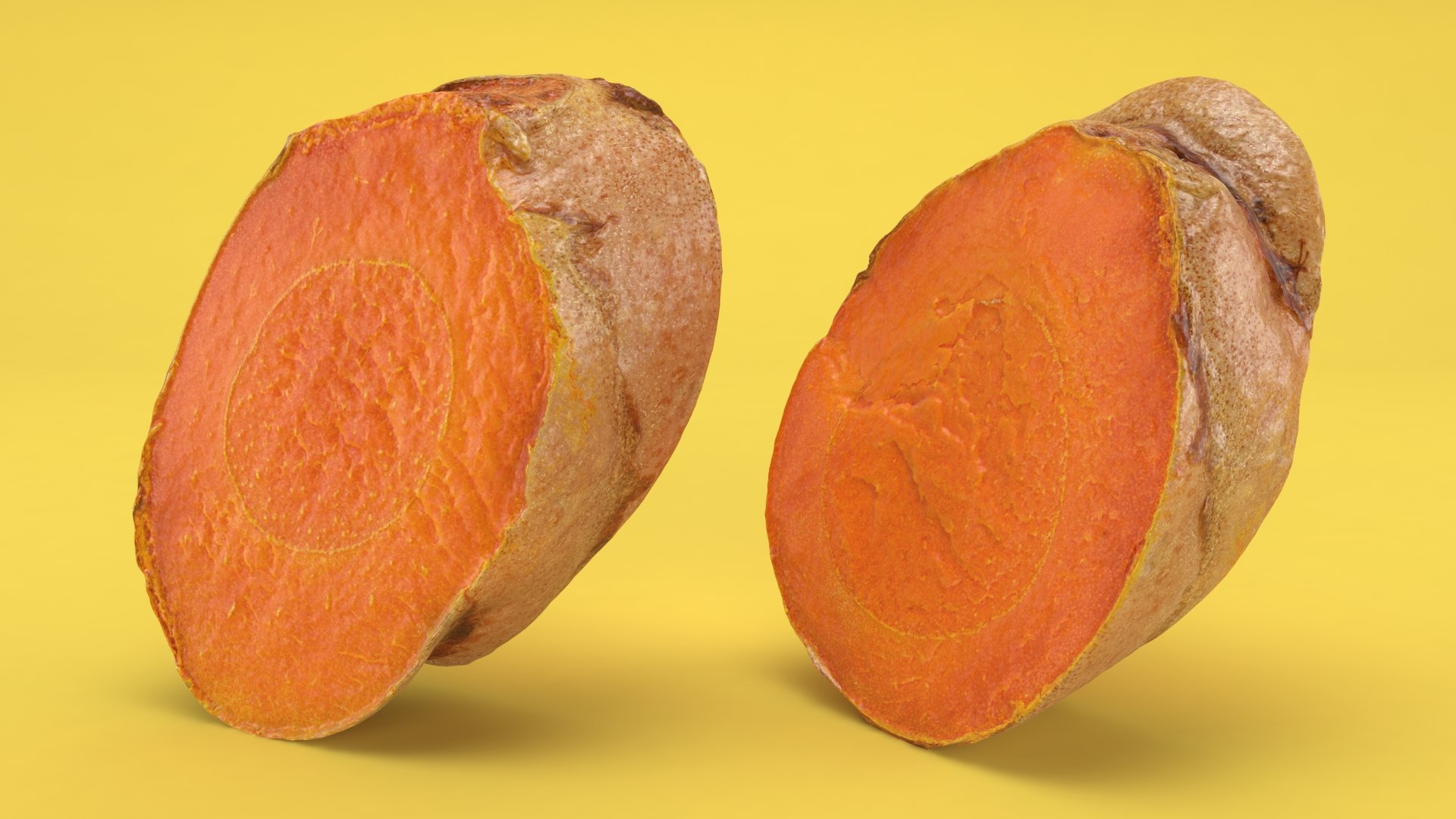 3D Turmeric Slice v1 model - TurboSquid 1863663