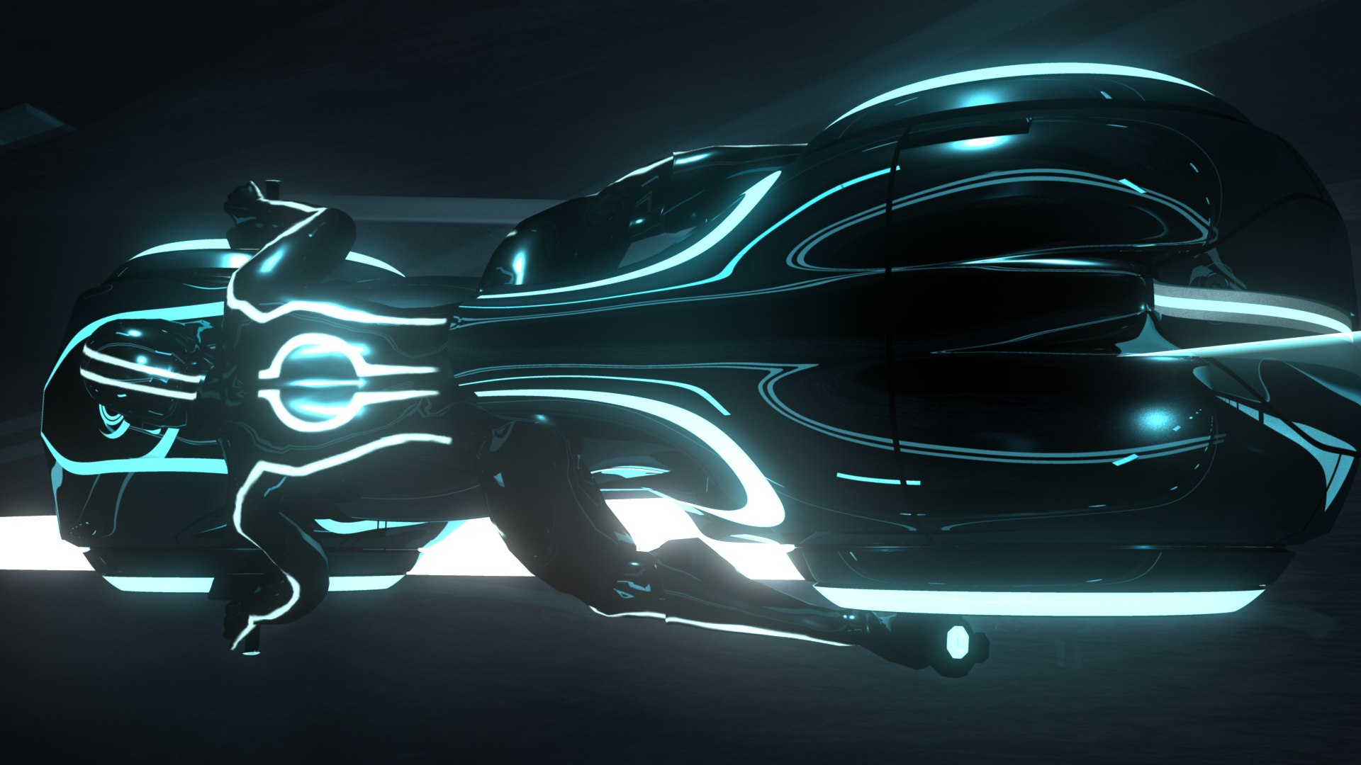 Tron Light Cycle 3d Fbx