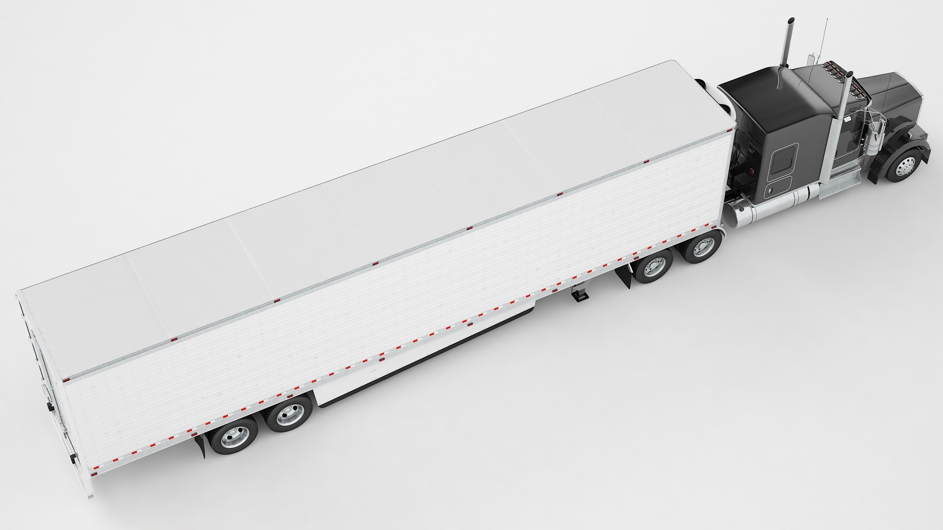 Generic Semi Truck Trailer 08 3D model - TurboSquid 2141555