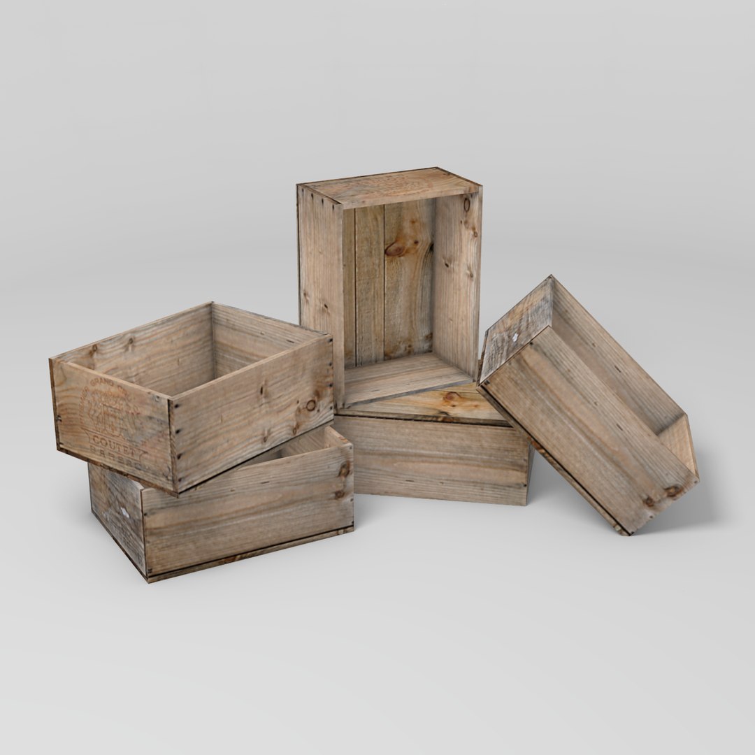 Wine Box 3d Obj