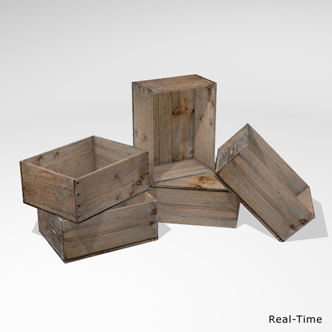 Wine Box 3d Obj