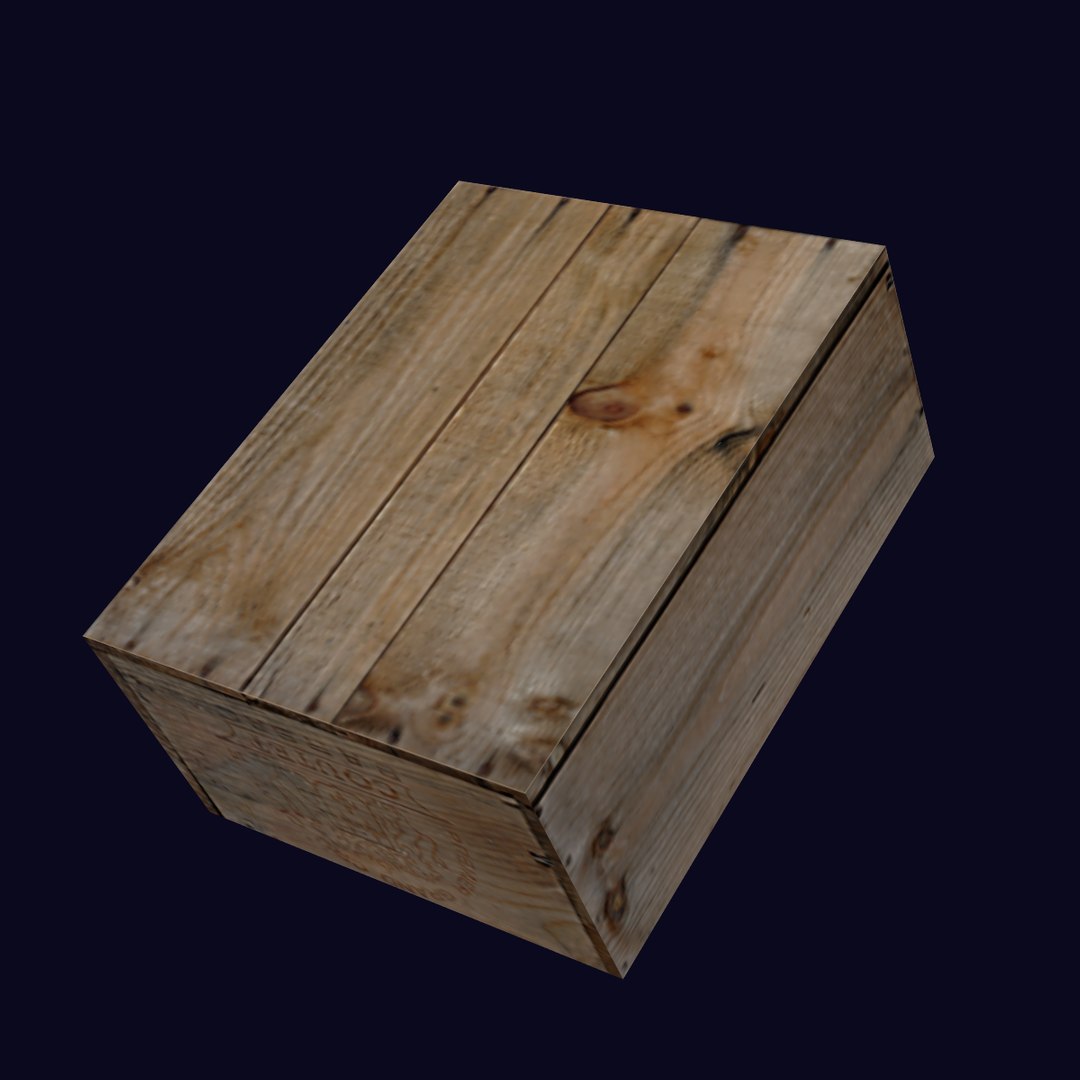 Wine Box 3d Obj