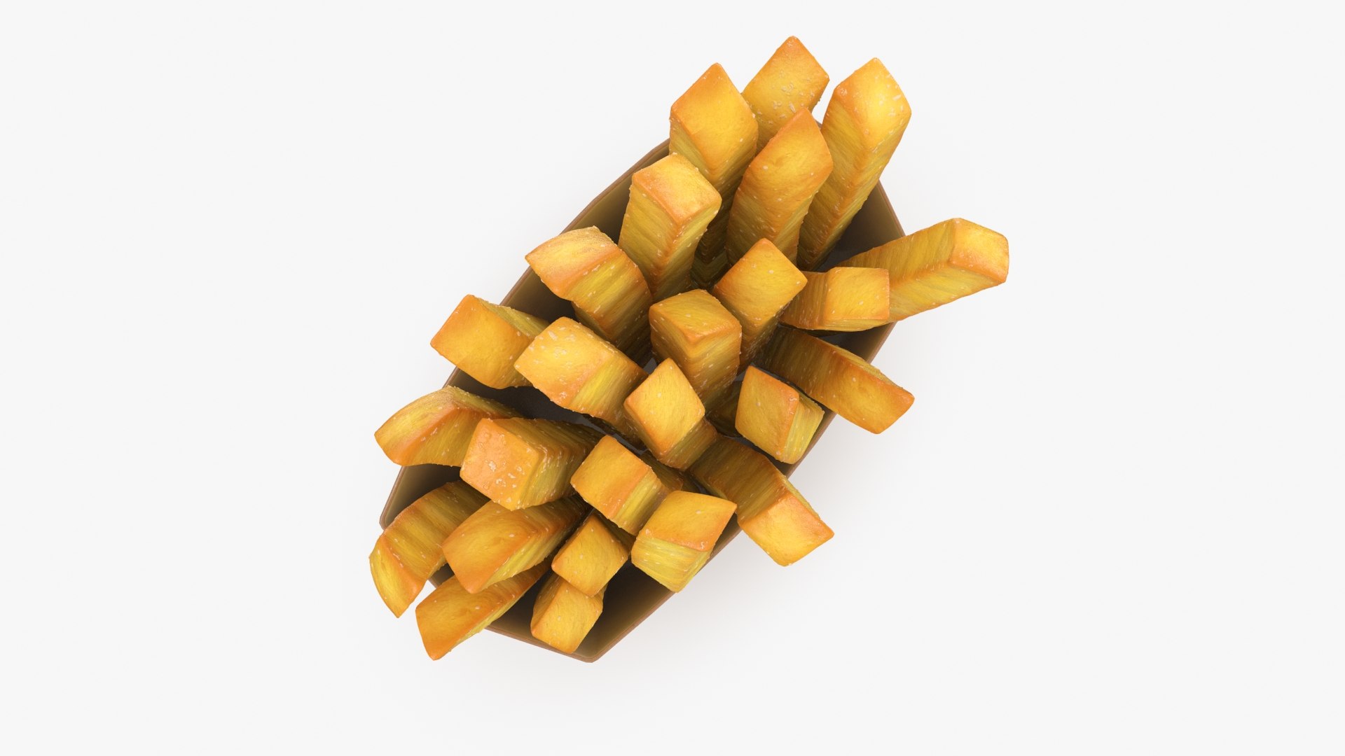 French Fries Box 3D Model - TurboSquid 2148261