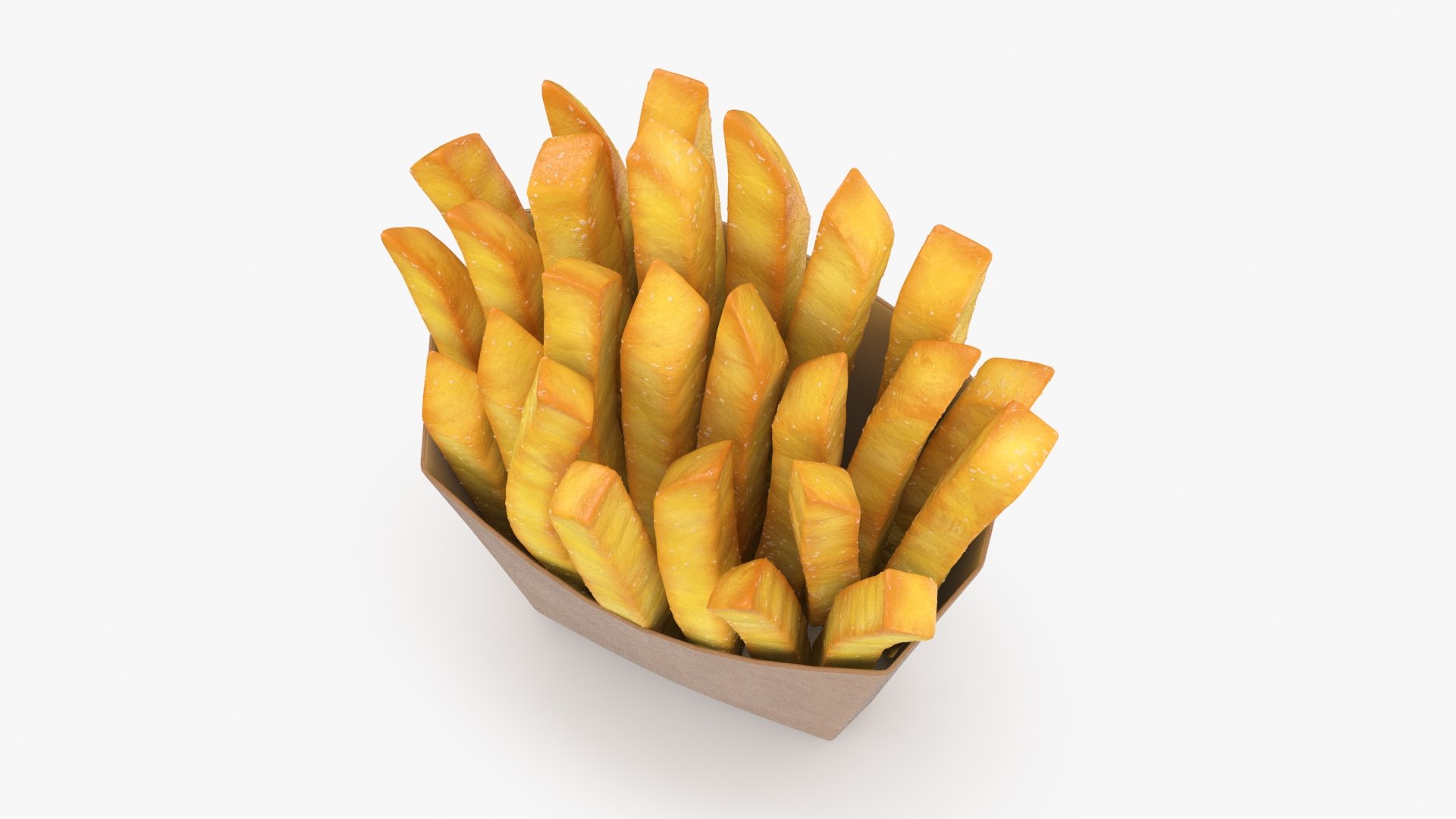 French Fries Box 3D Model - TurboSquid 2148261