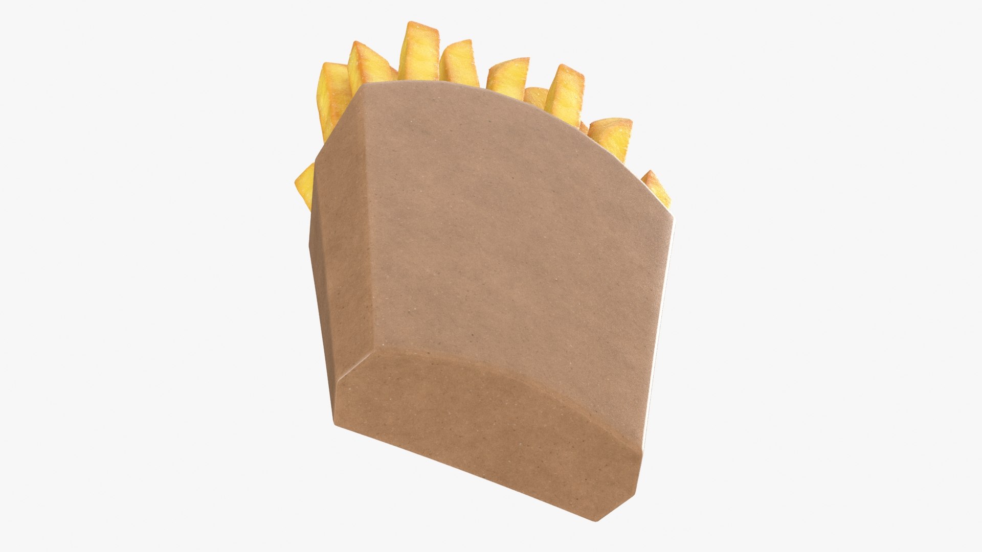 French Fries Box 3D Model - TurboSquid 2148261