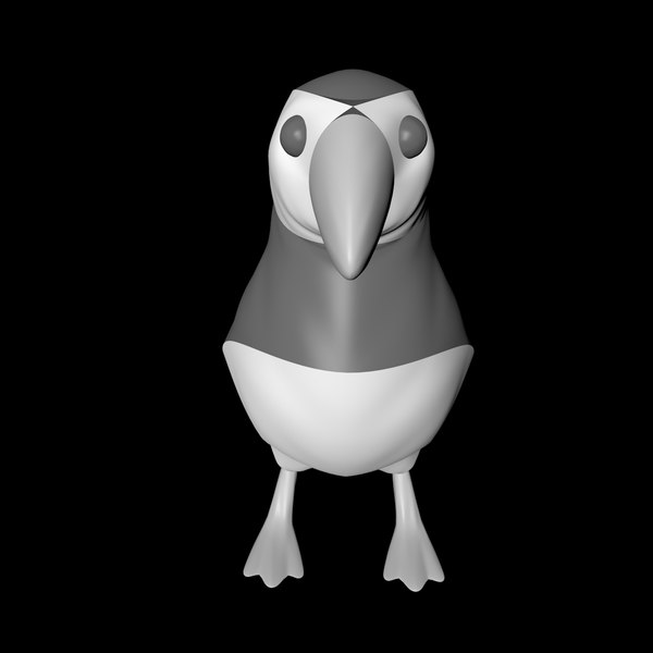 Atlantic puffin 3D model - TurboSquid 1621804