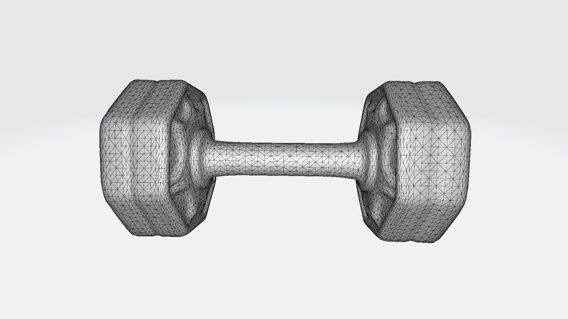 3D Model 3d High Resolution Heavy Dumbbell Weight 3d Model Silver ...