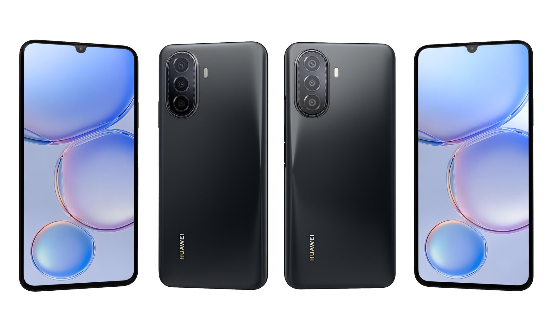 Huawei Nova Y71 Black 3D Model - TurboSquid 2097318