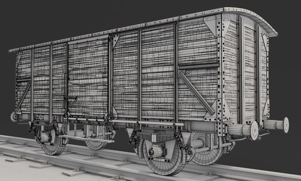 Train woods wagon 3D model - TurboSquid 1524161