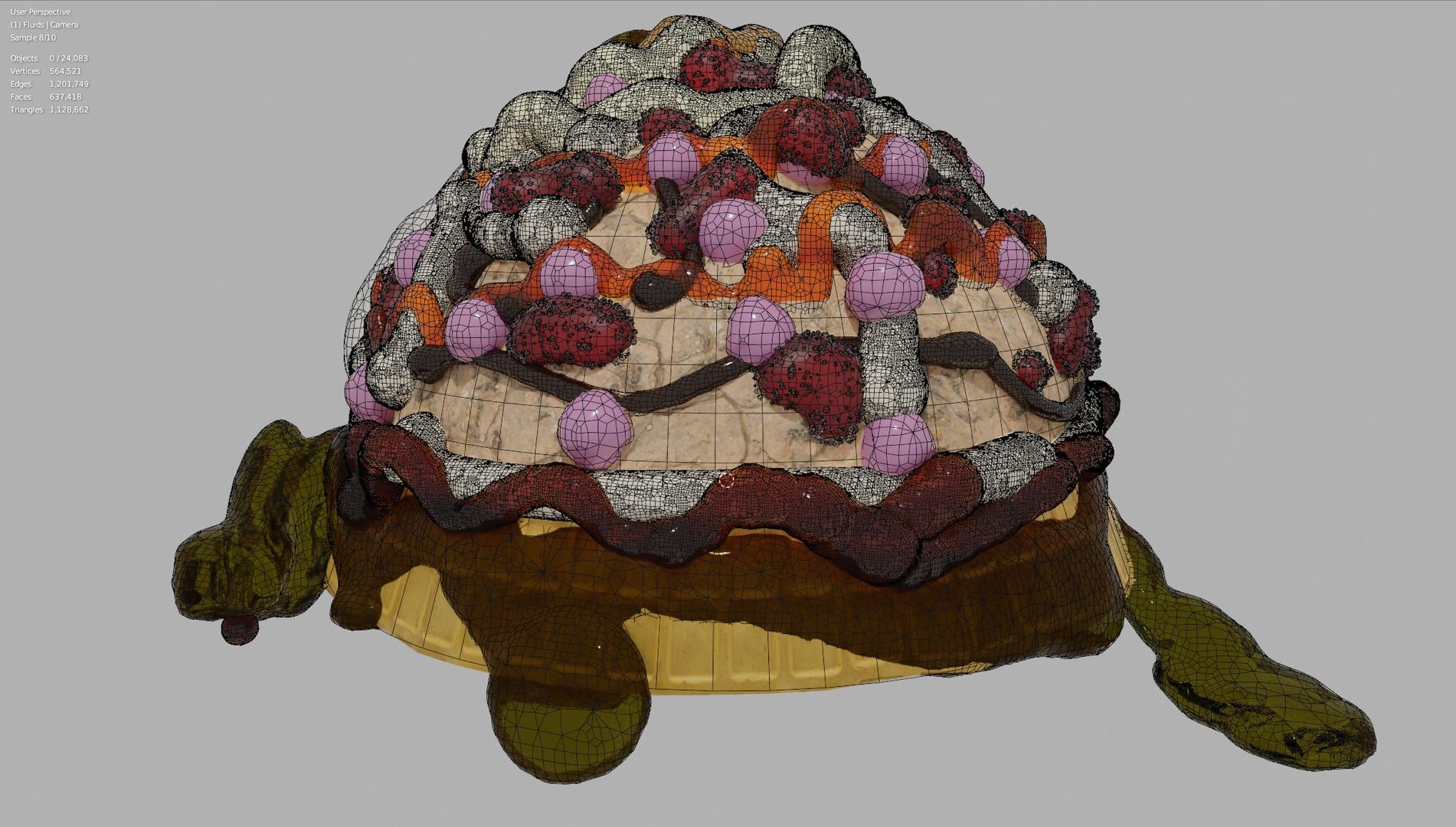 3D Exquisite 3D Cake Model - Realistic Delight - TurboSquid 2151192
