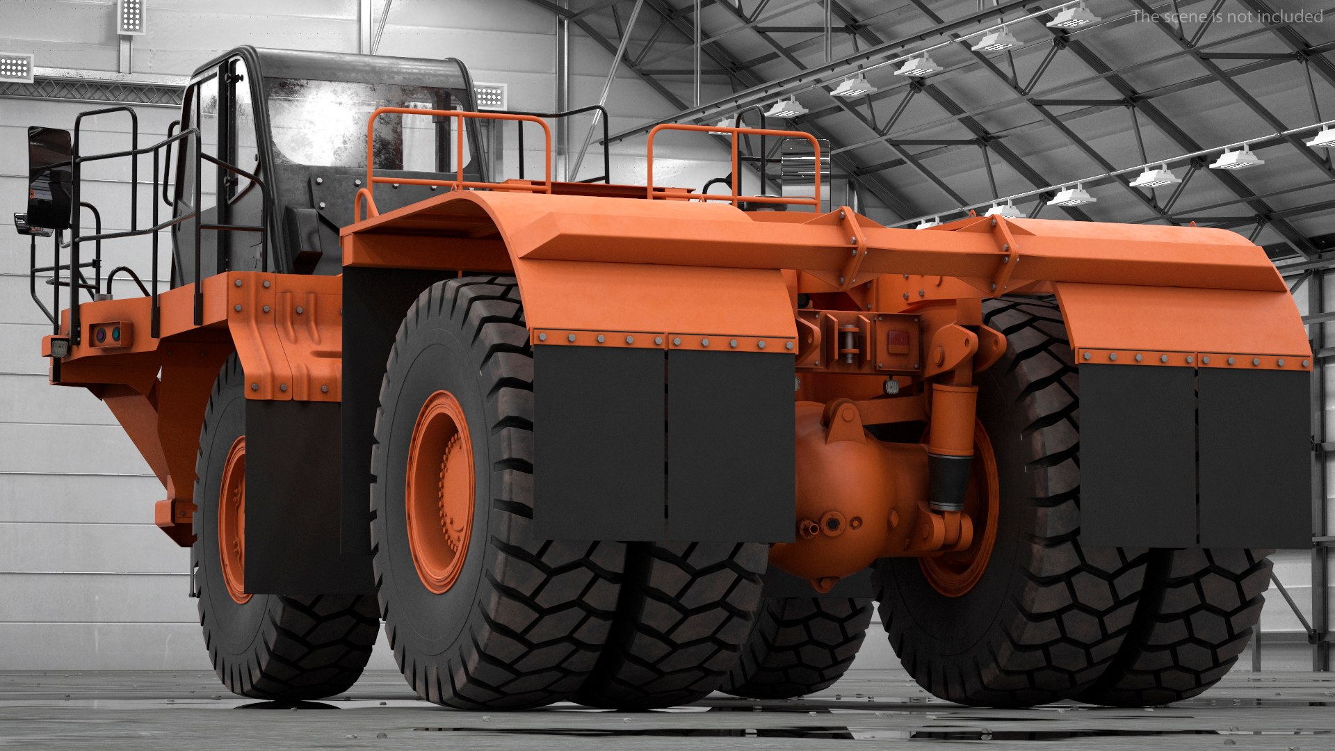 3D Model Heavy Duty Bare Chassis Clean Rigged - TurboSquid 1859414