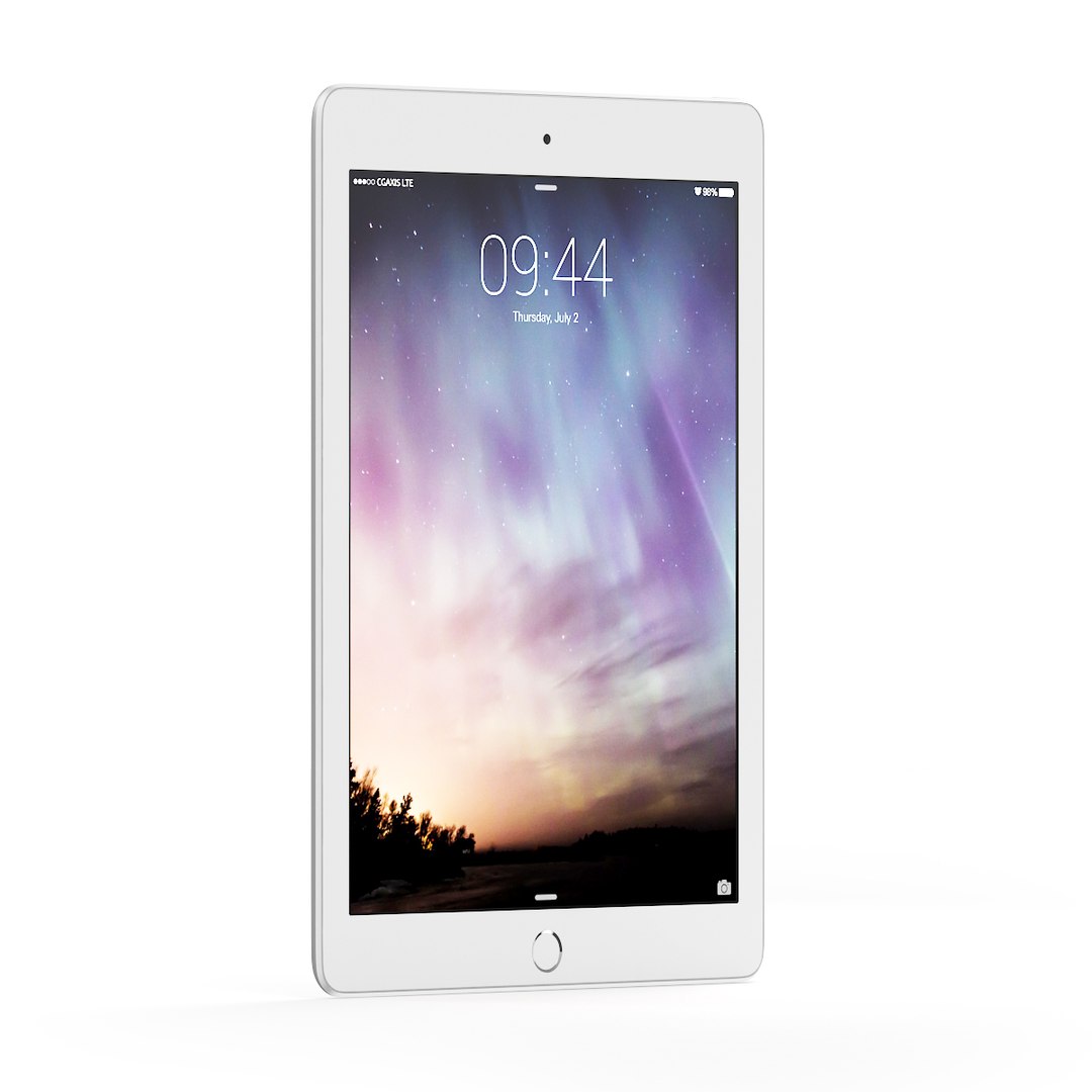 3d Model Tablet White
