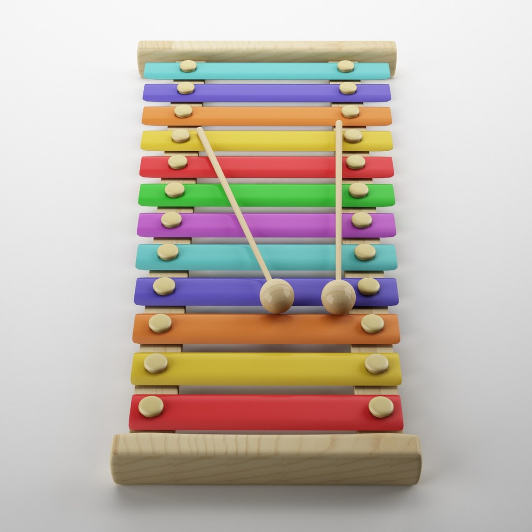 3d Model Of Xylophone