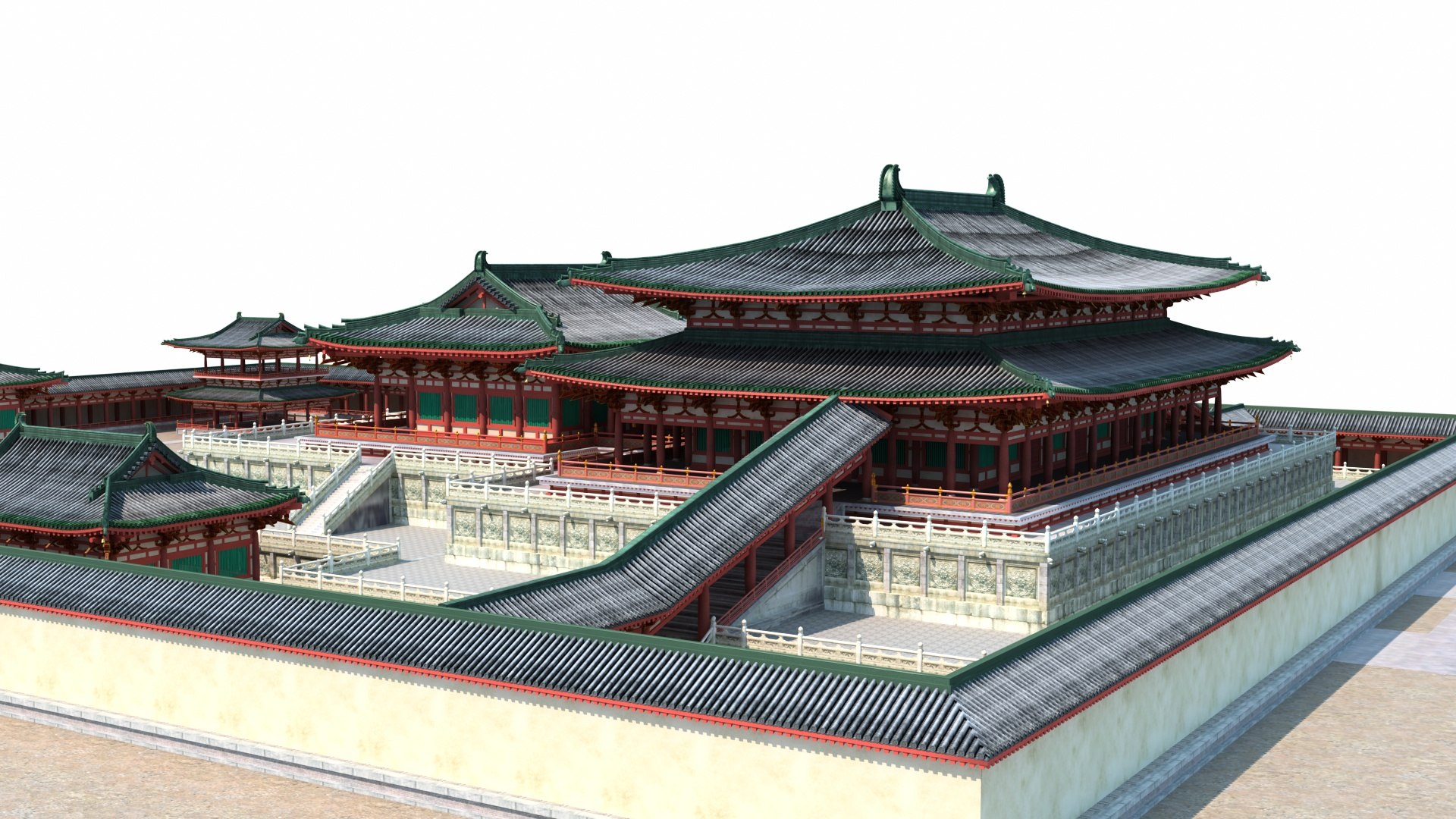 3D Chinese Ancient Palace 2 - TurboSquid 1840902
