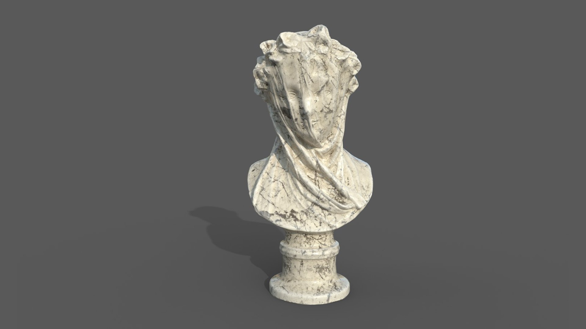 3D model the Veiled Lady bust - TurboSquid 1825717
