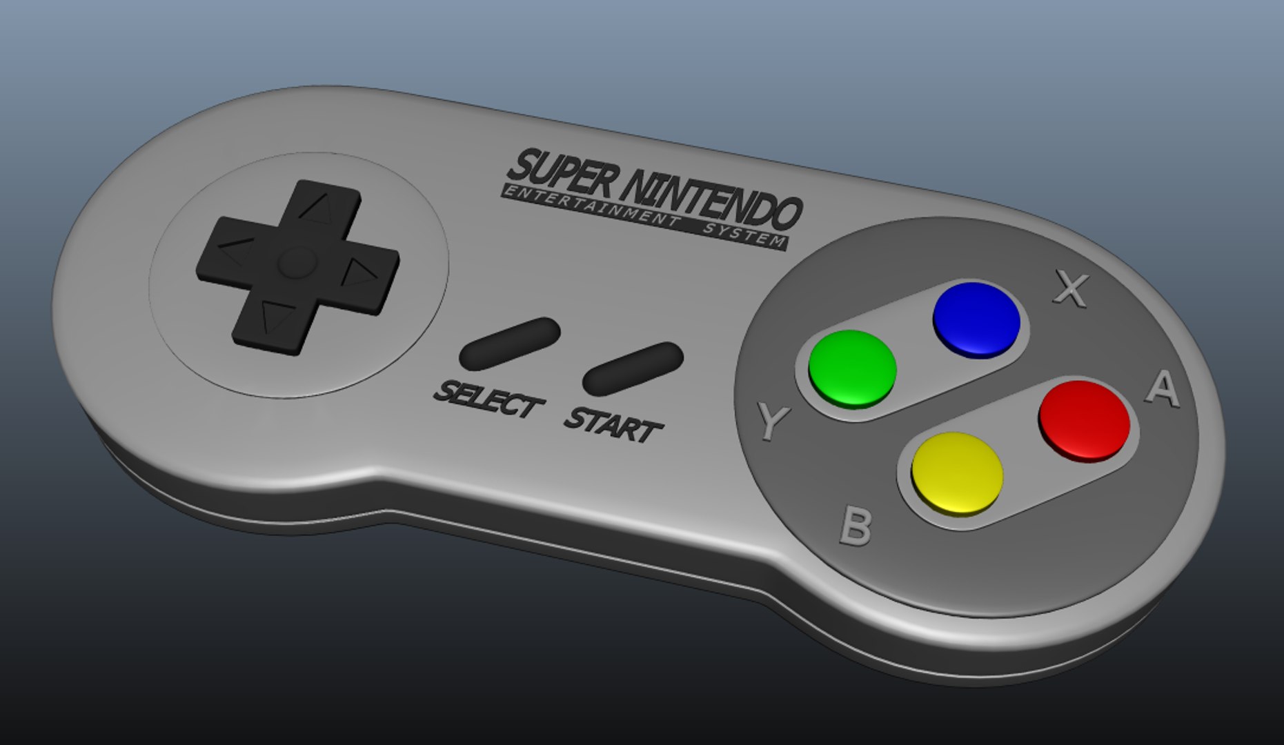 Free Super Nintendo 3d Model