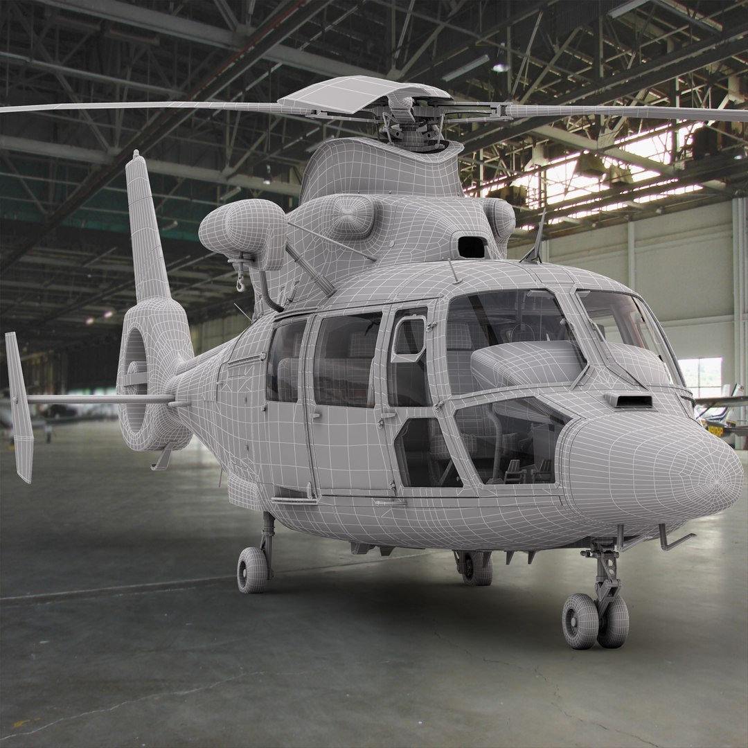 3dsmax Eurocopter 365 As365