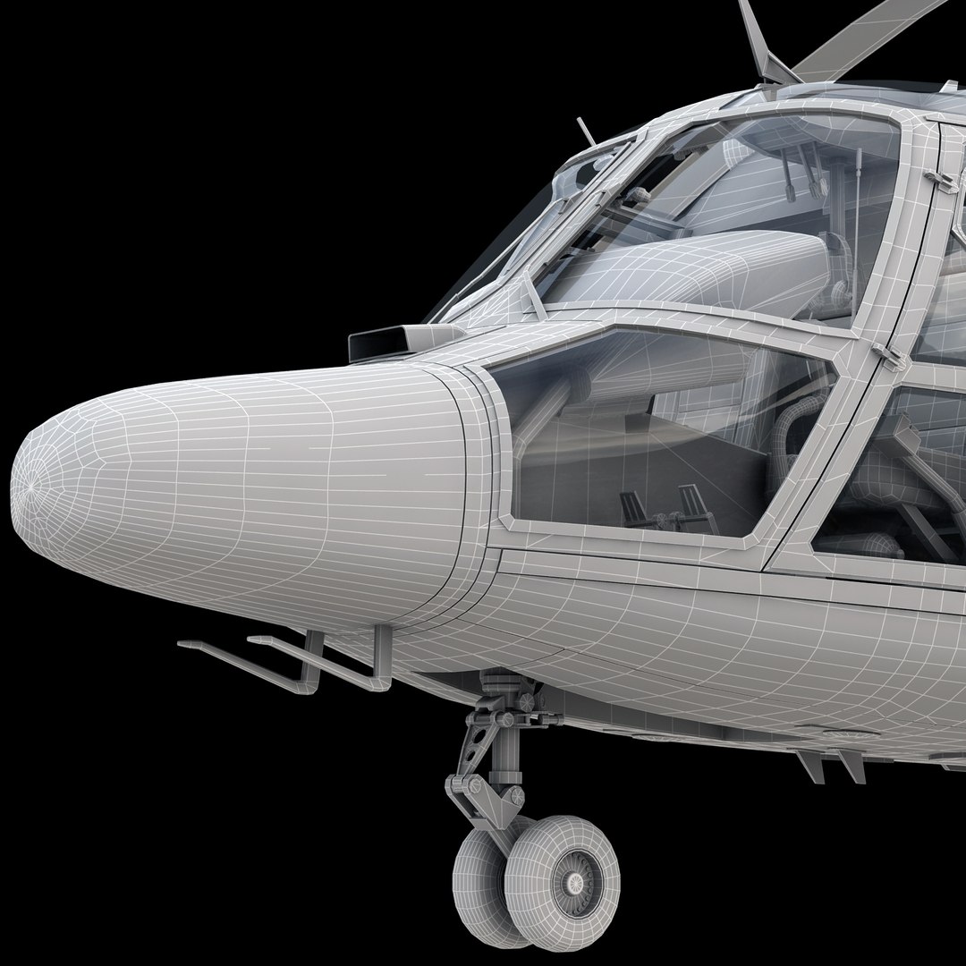 3dsmax Eurocopter 365 As365