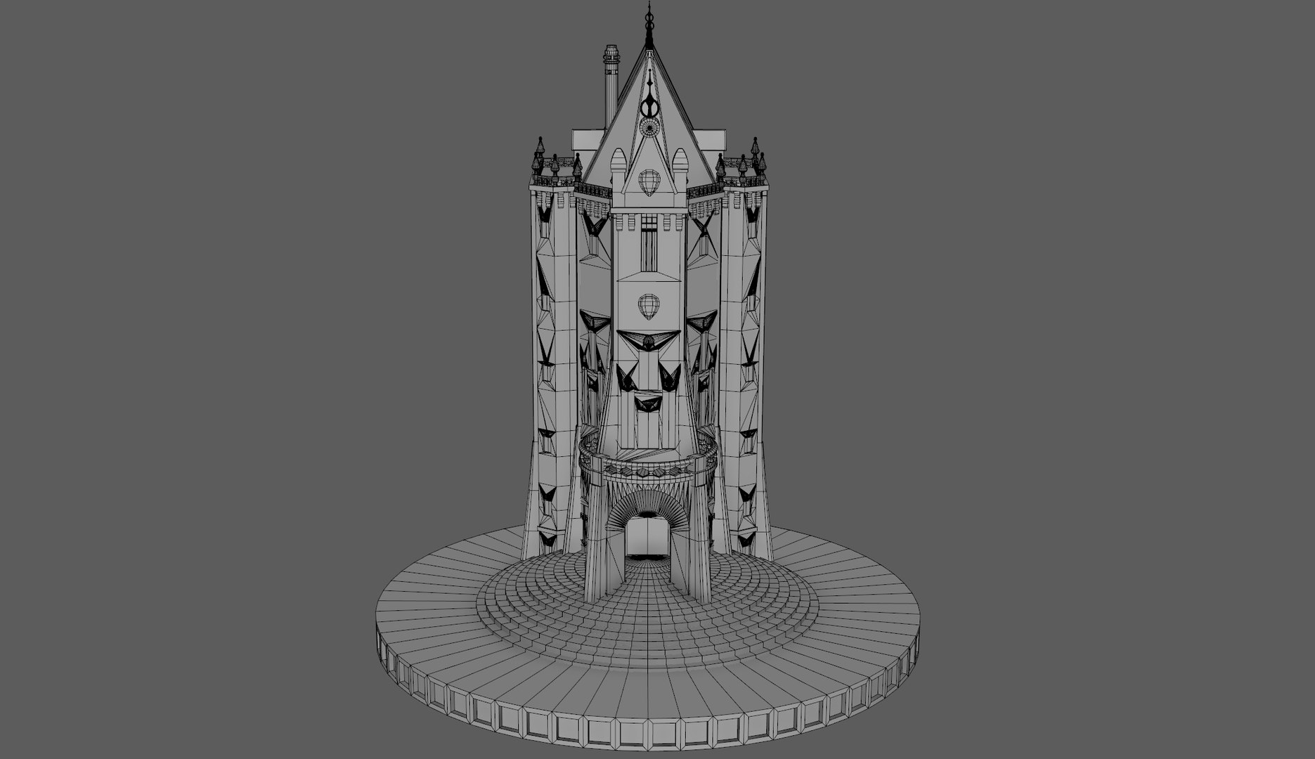 3D Fantasy Gothic Tower - TurboSquid 2210737